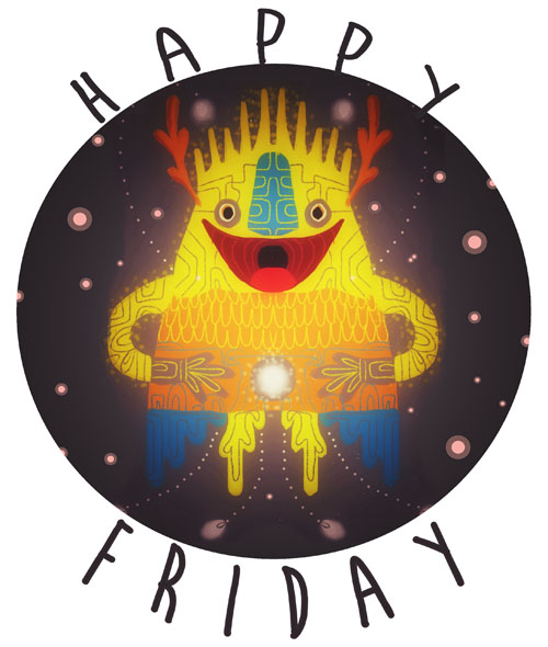 Adam Pryce Happy Friday The Orbszum From Mars - Creature Archives